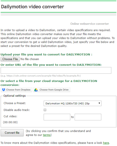 Upload Your Videos To Dailymotion | Online file conversion blog