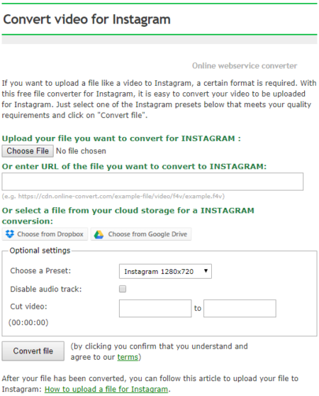 Optimize Videos For Instagram | Online file conversion blog