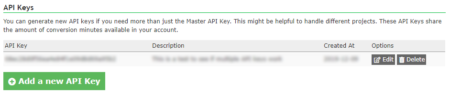 Using Multiple API Keys | Online file conversion blog