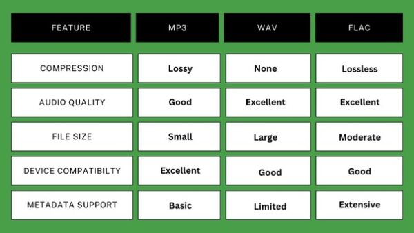 Audio Formats: When to Use MP3, WAV, or FLAC? | Online file conversion blog